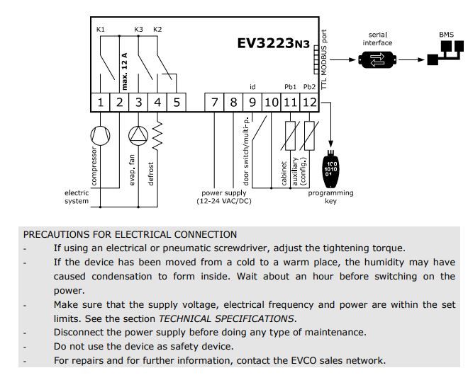 EVCO LOW TEMP 12-24 VAC/DC WITH PROBES HVACR SPARES & EQUIPMENT EVCO ...