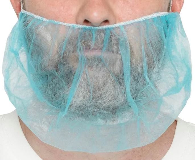Buy Disposable Beard Covers - Blue Online | Power Packaging