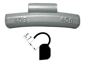 FN Style clip on wheel weights from: