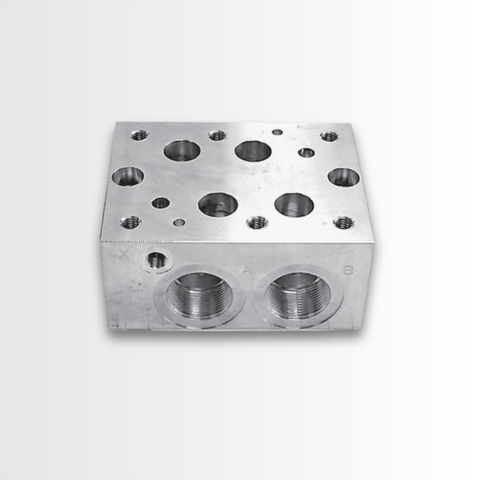 HSPC8SM SUBPLATE, CETOP 8, SIDE PORTS BSPP, MATERIAL: ALLOY, CLEAR ...