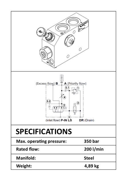 MF000272 HAMMER CONTROL VALVE . 3 × 1-1/16-12 UNF, 1 × 9/16-18 UNF, 1 × ...