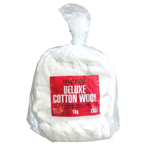 BULK COTTON WOOL 1KG