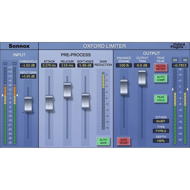 Sonnox Oxford Limiter V4 - Plugin (HD-HDX, Download)