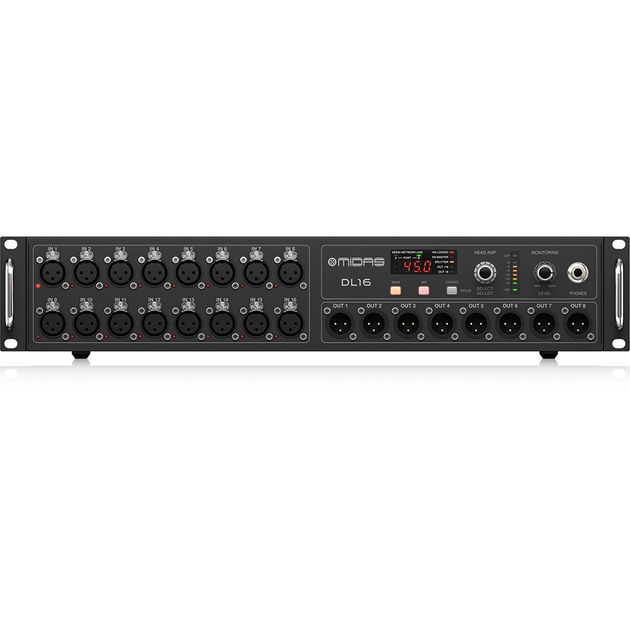 Midas DL16 16-input, 8-output Stage Box w/ ULTRANEY and ADAT
