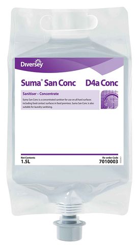 Suma San Conc D4A Concentrated Quaternary Sanitizer 1.5Lt