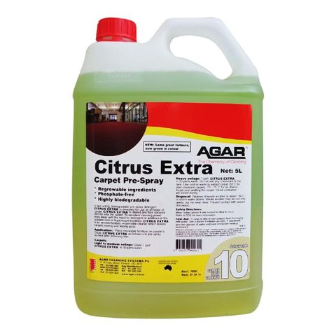 AGAR CITRUS EXTRA CARPET PRESPRAY LIQUID DETERGENT - CITE5 - 5L WELCOME ...