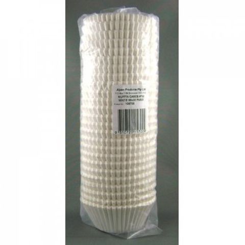 ALPEN MUFFIN CASE - PATTY PANS #700 - WHITE - 55x35mm ( 105700 ) - 500 ...