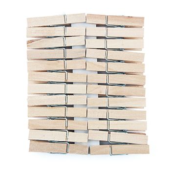 WOOD PEGS 4.5CM NAT 24PCS - Arbee Craft
