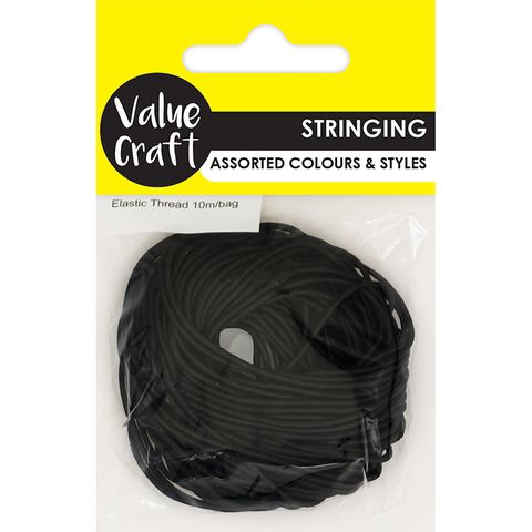 CRAFT ELASTIC THREAD BLACK 10M