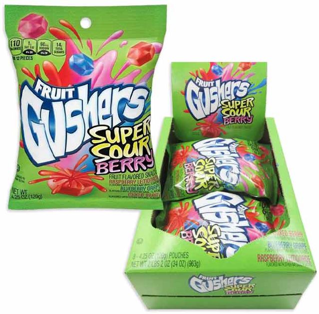 Buy Gushers Peg Bag - Super Sour Berry Online | Remarkable Sweetshop ...