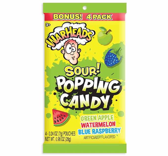 Buy Warheads Sour! Popping Candy 4pk Online | Remarkable Sweetshop ...