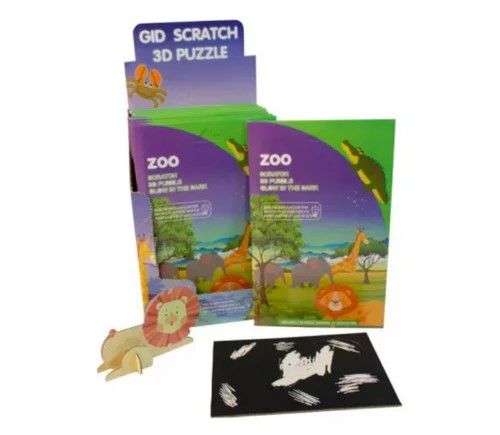 Buy Glow In Dark Scratch 3d Zoo Puzzle Online | Remarkable Sweetshop ...