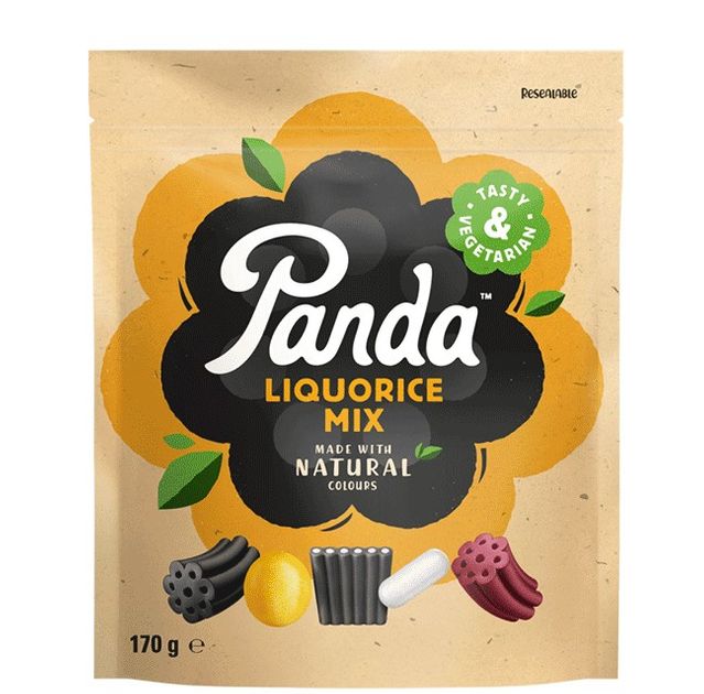Buy Panda Liquorice Natural Mix 170g Online | Remarkable Sweetshop ...