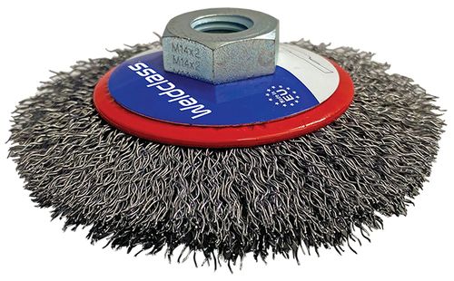 Crimped Wire Bevel Brushes | Made in Europe | Weldclass Australia