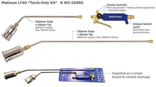 LPG Burner Heating Torch | Platinum LT40 | Weldclass Australia