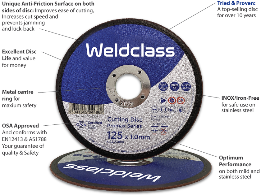 Cutting Discs Promax INOX Thin | Weldclass Australia
