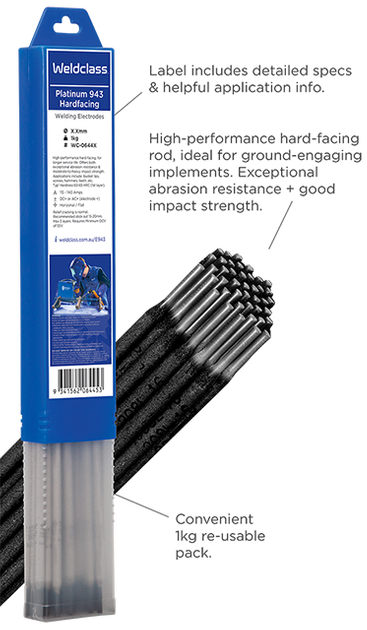 Hardfacing Welding Rods | Platinum 943 high-performance | Weldclass ...