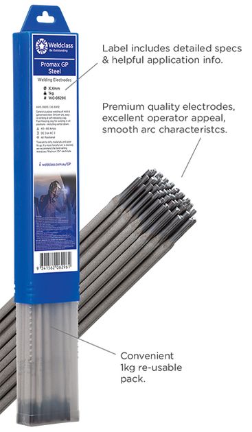Promax GP Welding Rods | 1kg Packs | Weldclass Australia