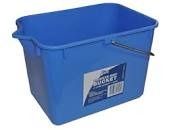 Rectangle bucket with wire handle Red 11L Wholesale Cleaning Supplies