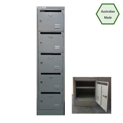 Police Correspondence 5 Tier Locker - Precious Silver available at ...