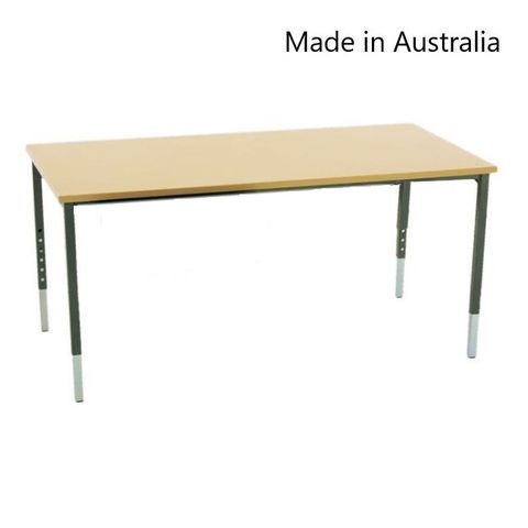 School Table. Top L1200 x D600mm with Square Corners. Frame: 4 leg ...