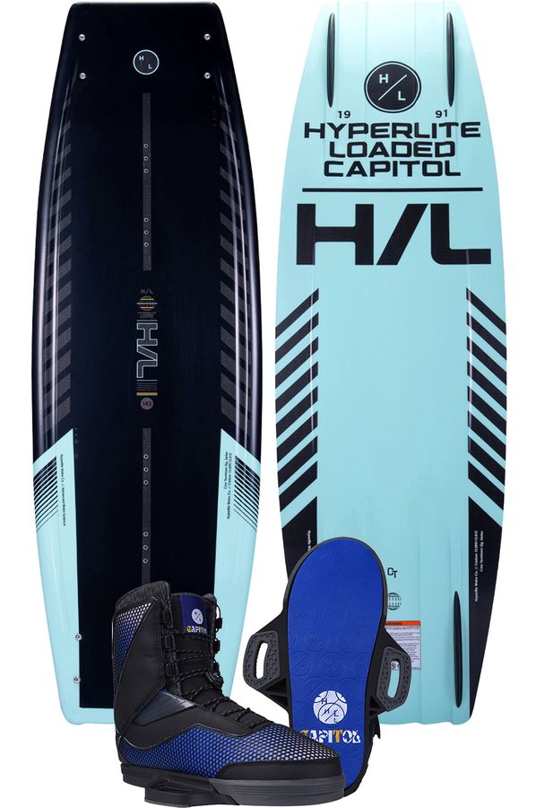 Hyperlite 2024 Capitol Loaded Wakeboard with 2025 Capitol Boots ...