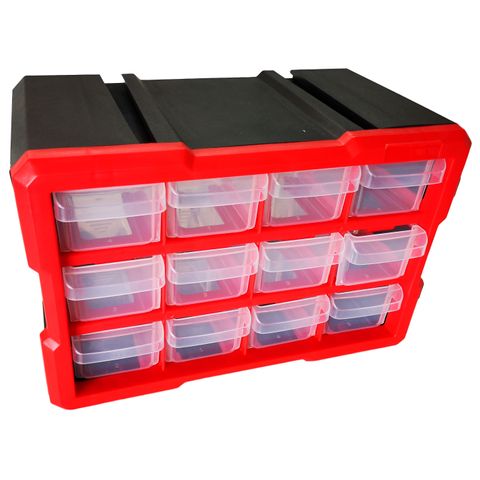 ToolShed Storage Container 12 Drawer Stackable