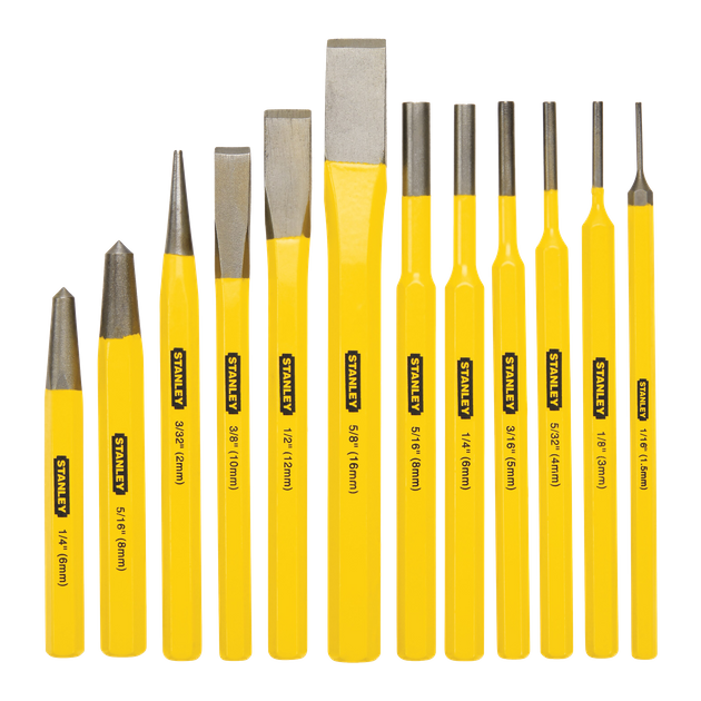 Buy Stanley Punch & Cold Chisel set 12pc online in New Zealand | The ...
