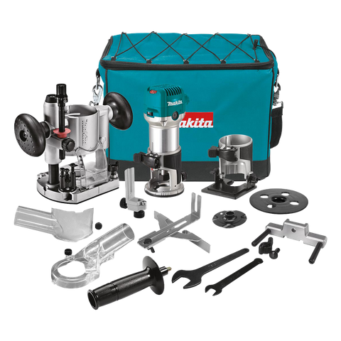 Buy Makita Router Trimmer Kit 710W 6mm with 14 Accessories online in ...