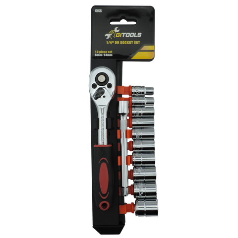 Buy GI TOOLS Socket Set 1/4in Dr 12pc online in New Zealand | The ToolShed