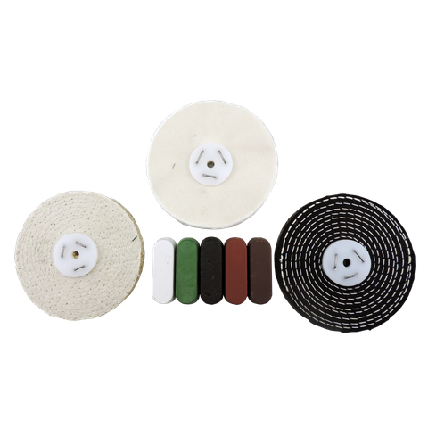 Buy ToolShed Bench Grinder Buffing Polishing Kit 8pc online in New ...