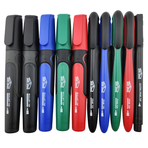 Buy ToolShed Job Site Marker Pens 10pk online in New Zealand | The ToolShed