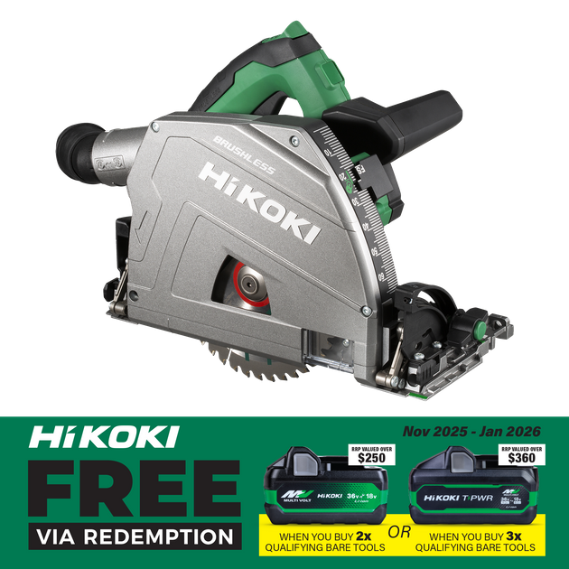 Buy HiKOKI Cordless Plunge Saw Brushless 165mm 36V - Bare Tool online in New Zealand | The ToolShed