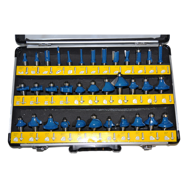 Buy ToolShed Router Bit Set Mixed 1/2in 35pc online in New Zealand ...