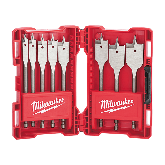 Buy Milwaukee Spade Bit Set 8pc Metric online in New Zealand | The ToolShed