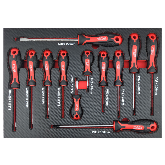 Buy ToolShed Screwdriver Set 12pc in Foam Insert online in New Zealand ...