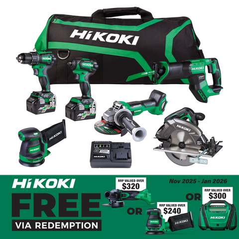 Buy HiKOKI MultiVolt Cordless Combo Kit Brushless 6pc 18V/36V online in New Zealand | The ToolShed