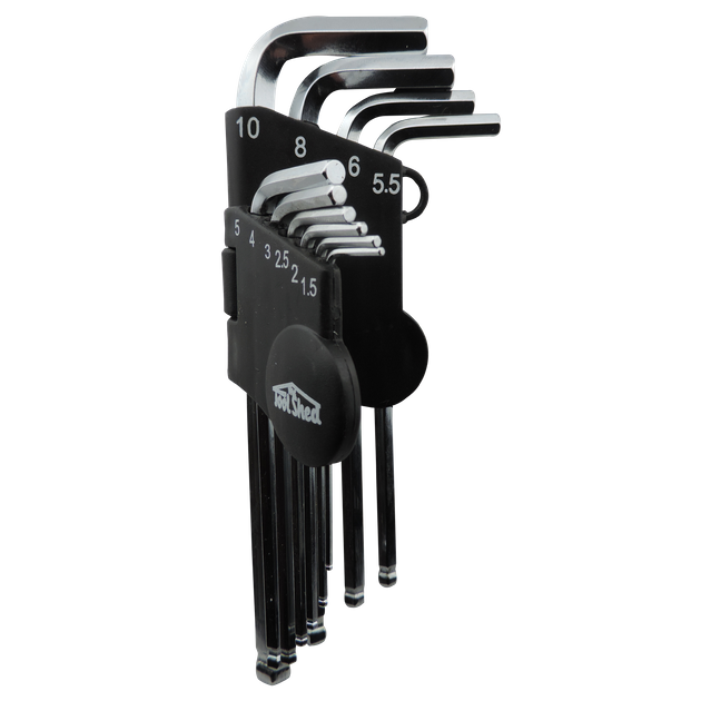 Buy ToolShed Hex Key Set 10pc Metric online in New Zealand | The ToolShed