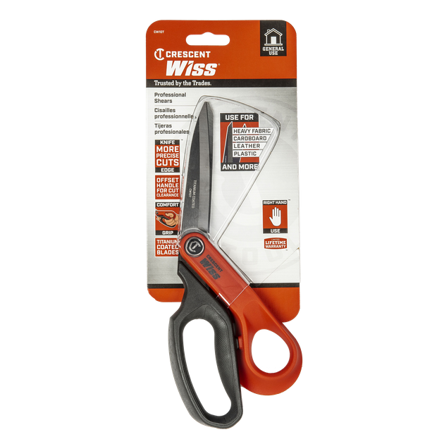 Buy Crescent Wiss Offset Shears/Scissors Titanium Coated 250mm online ...