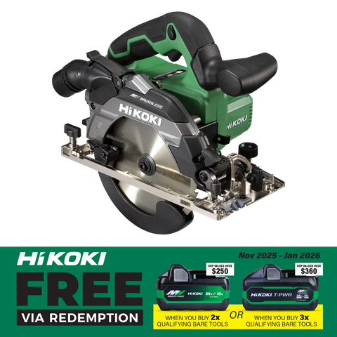 Buy HiKOKI Cordless Circular Saw Brushless 165mm 36V - Bare Tool online in New Zealand | The ...