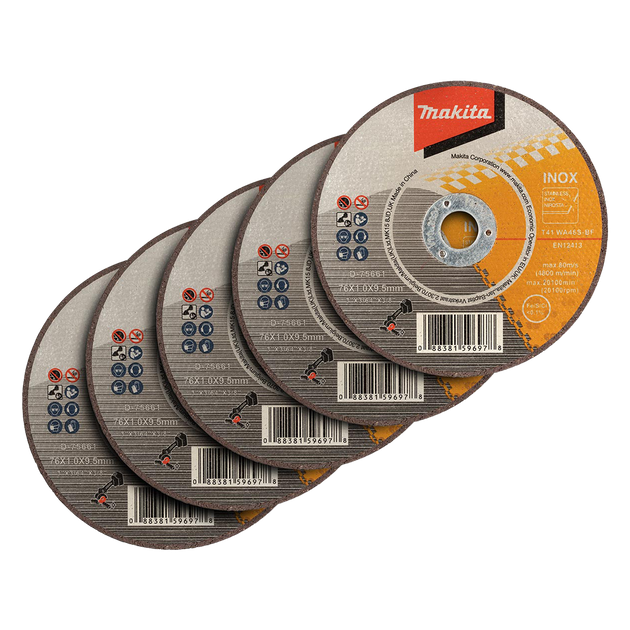Buy Makita Cut Off Disc For Stainless Steel 76mm 5pk online in New ...
