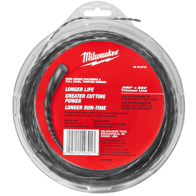 Buy Milwaukee Line Trimmer Line 2.4mm x 76m online in New Zealand | The ...