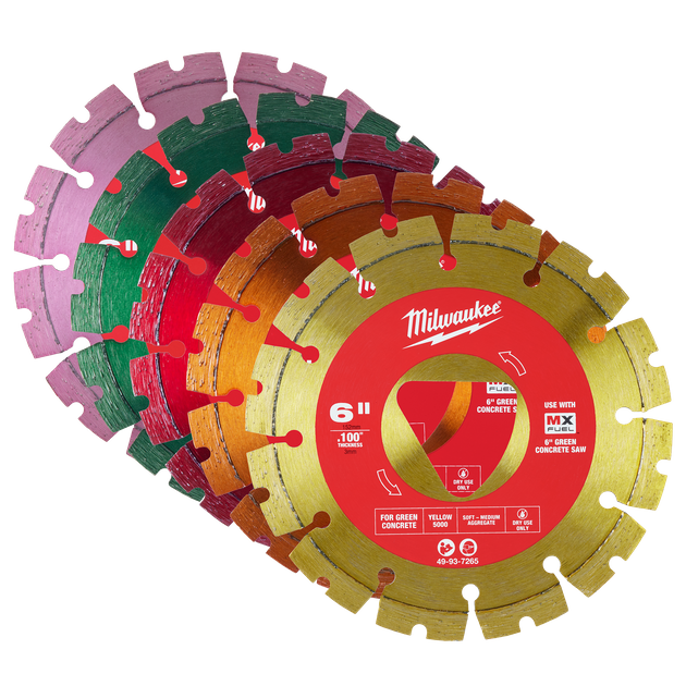 Milwaukee Green Concrete Diamond Blades