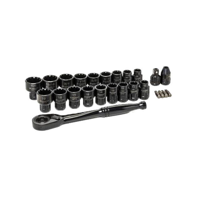 Buy Crescent Pass-Thru Spline Drive Socket Set Metric/SAE 3/8in Dr 25pc ...