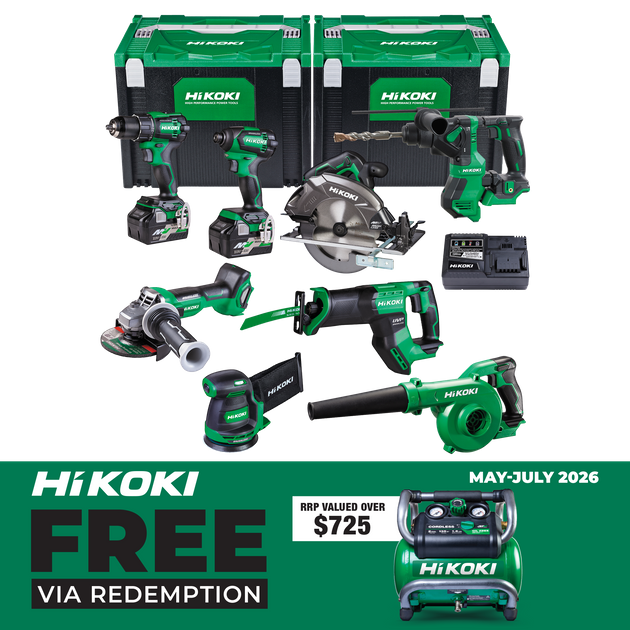 Buy HiKOKI MultiVolt Cordless Combo Kit Brushless 8pc 18v/36v online in ...