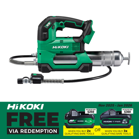 Buy HiKOKI Cordless Grease Gun 450g 18V - Bare Tool online in New Zealand | The ToolShed