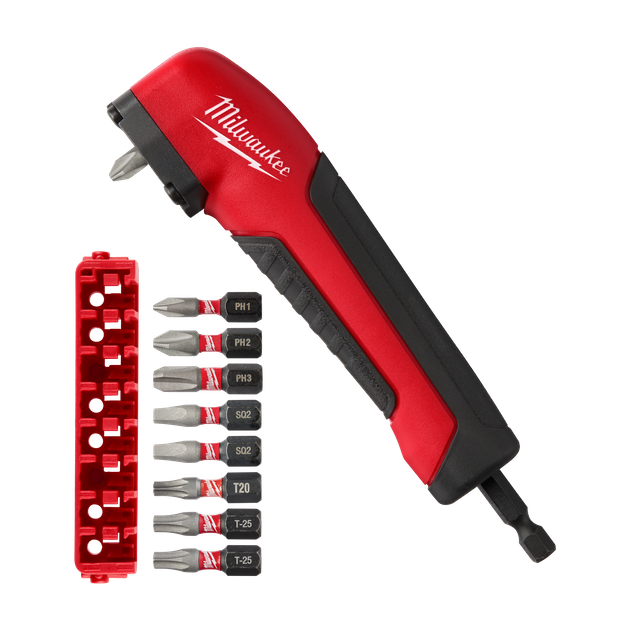 Buy Milwaukee SHOCKWAVE Right Angle Adapter 10pc Set online in New ...