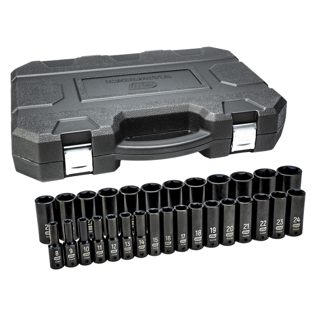 Buy GEARWRENCH Standard & Deep Impact Socket Set Metric 1/2in Dr 29pc ...