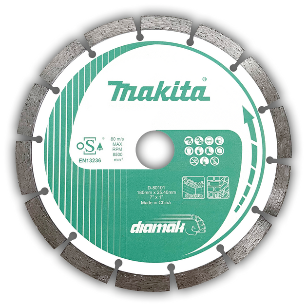 Buy Makita DIAMAK Segmented Diamond Disc 180 x 25.4mm online in New ...
