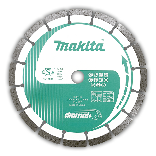Buy Makita DIAMAK Segmented Diamond Disc 230 x 22.23mm online in New ...